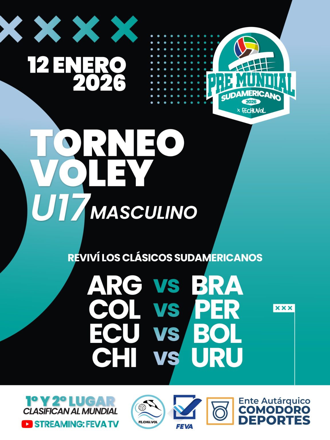 ¡Comodoro Rivadavia recibirá el mejor vóley sudamericano U17! – FeVA